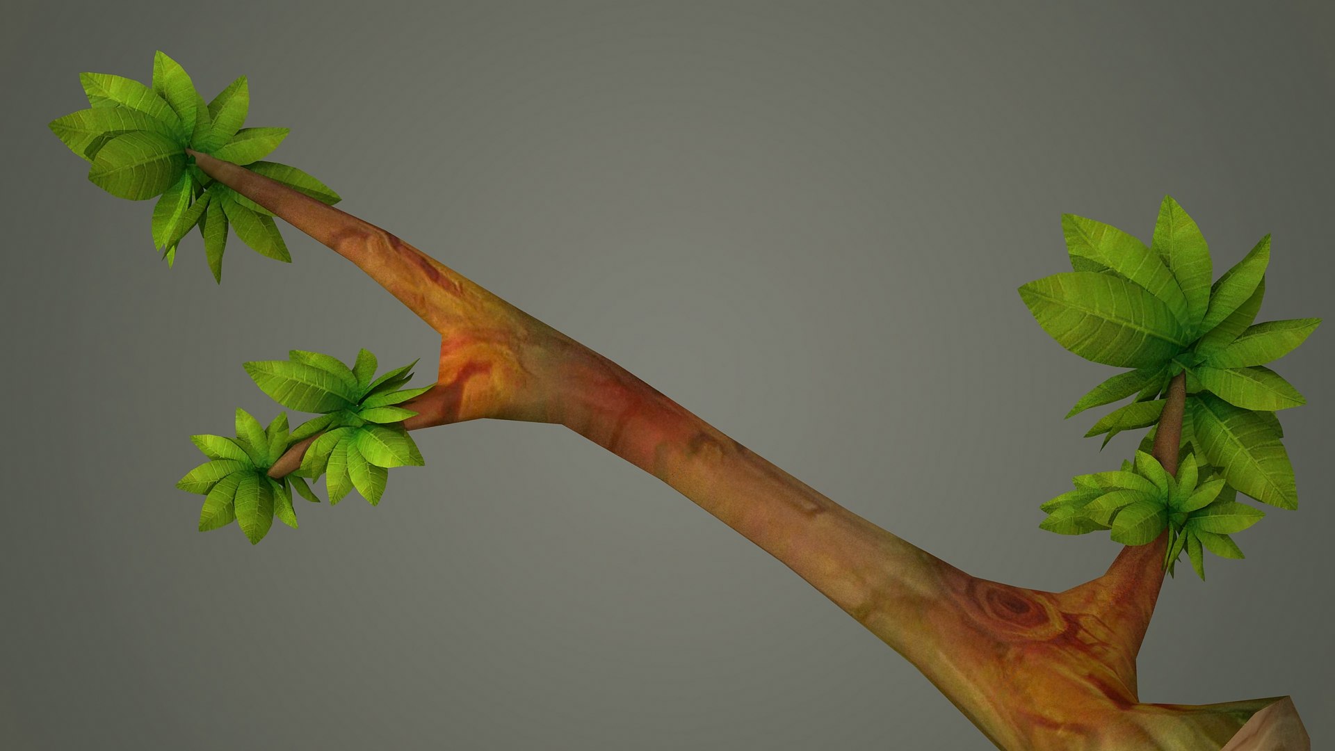3D Branches Environment Abandoned Landscape Tree Forest Model ...