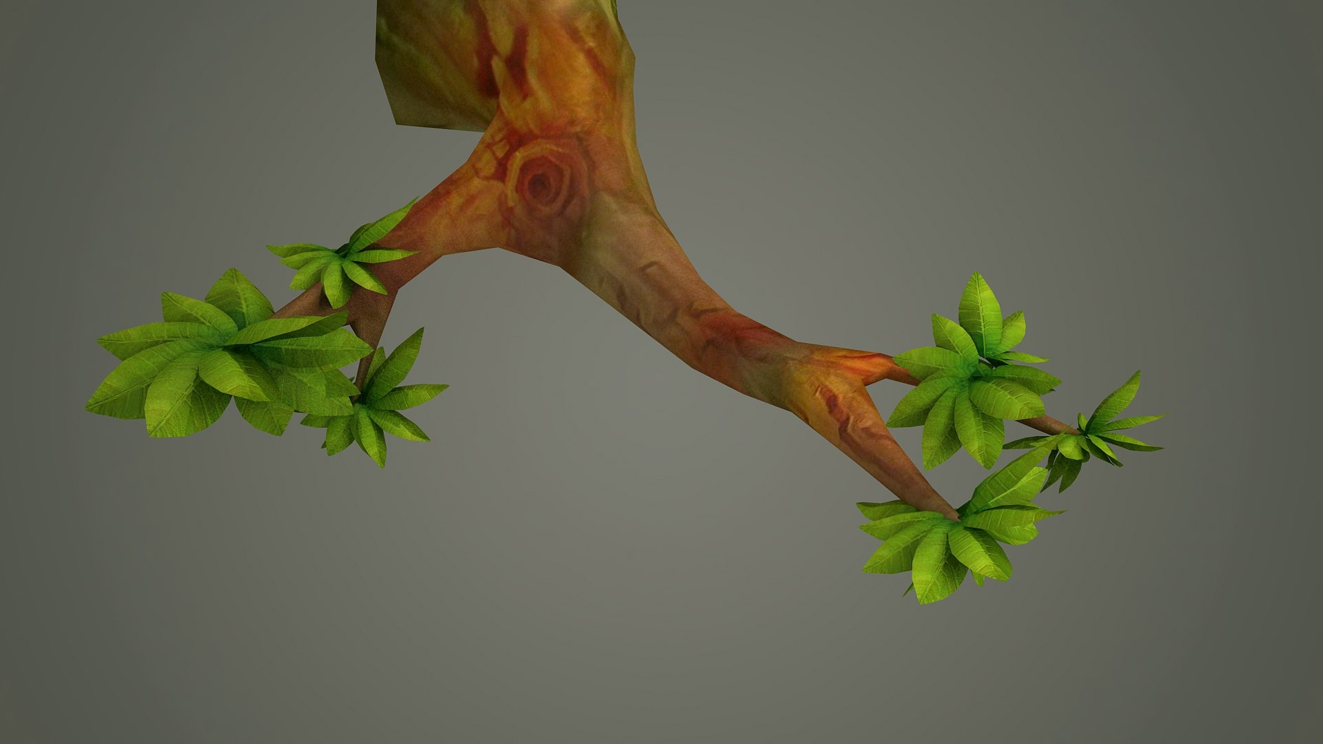 3D Branches Environment Abandoned Landscape Tree Forest Model ...