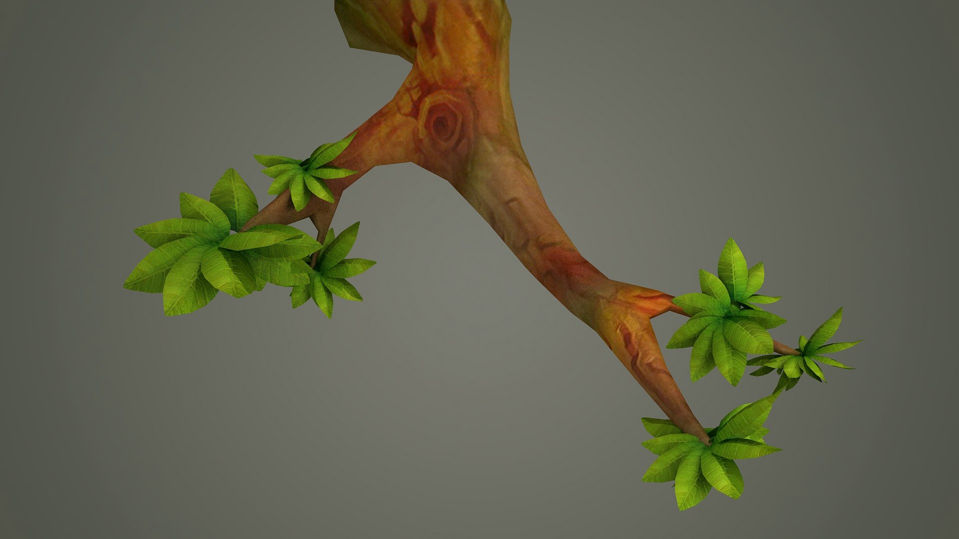 3D Branches Environment Abandoned Landscape Tree Forest Model ...