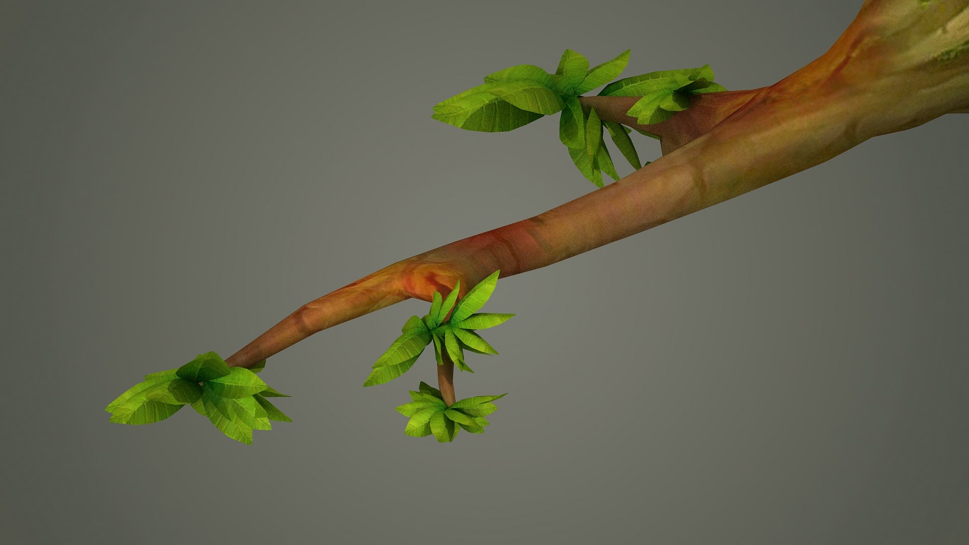 3D Branches Environment Abandoned Landscape Tree Forest Model ...