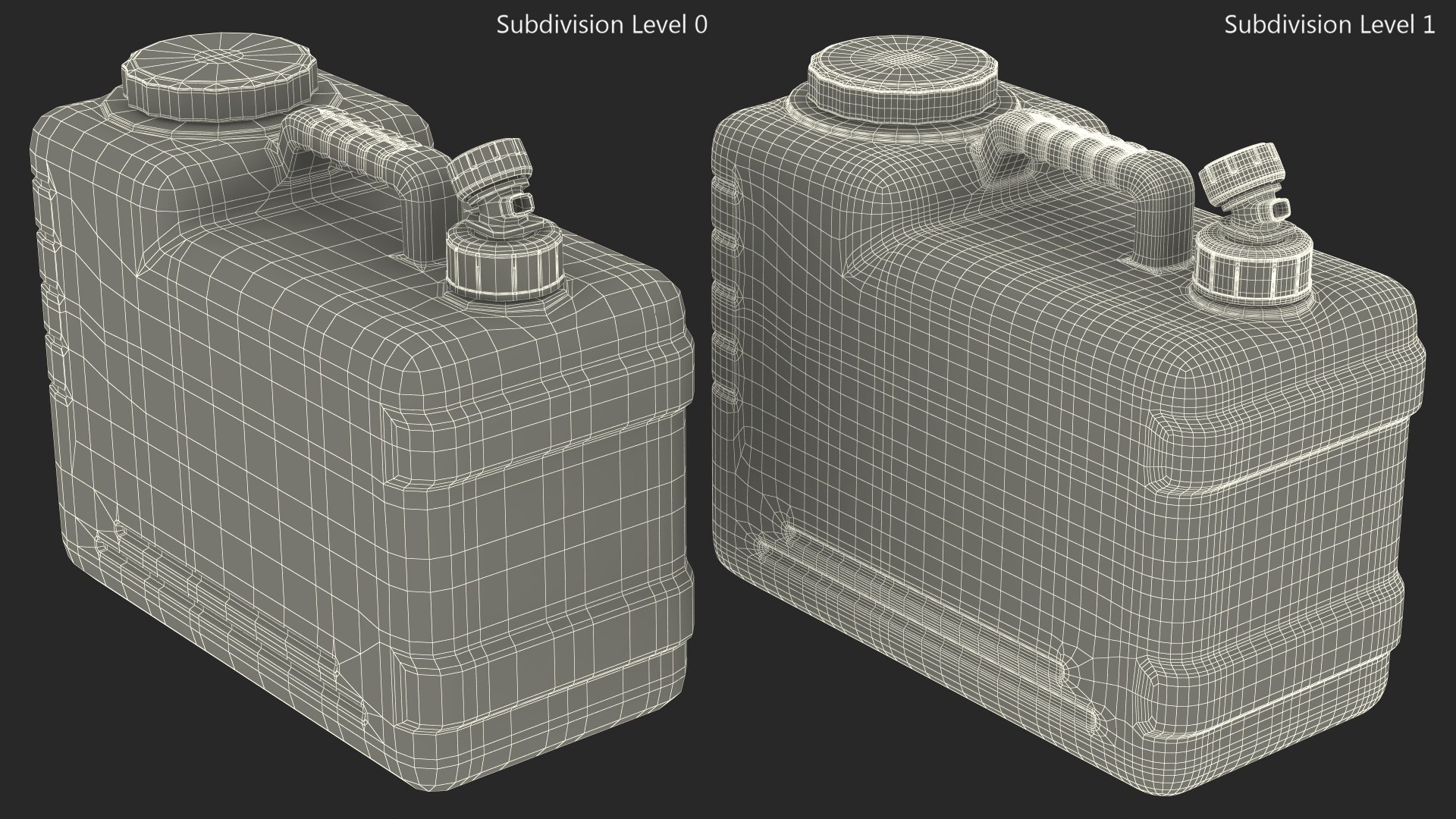 Military Style Water Canister Green 3D Model - TurboSquid 2413188