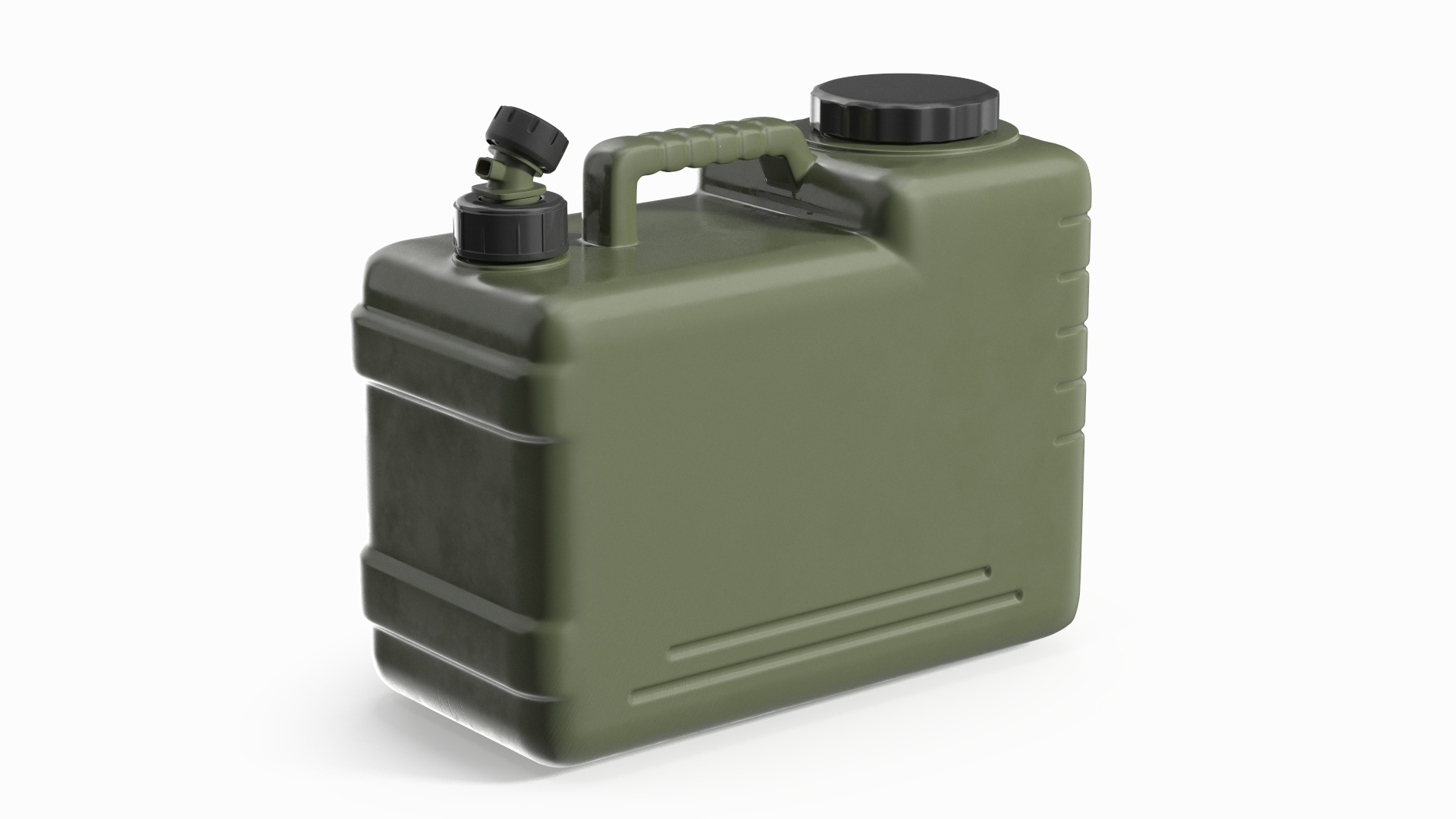 Military Style Water Canister Green 3D Model - TurboSquid 2413188