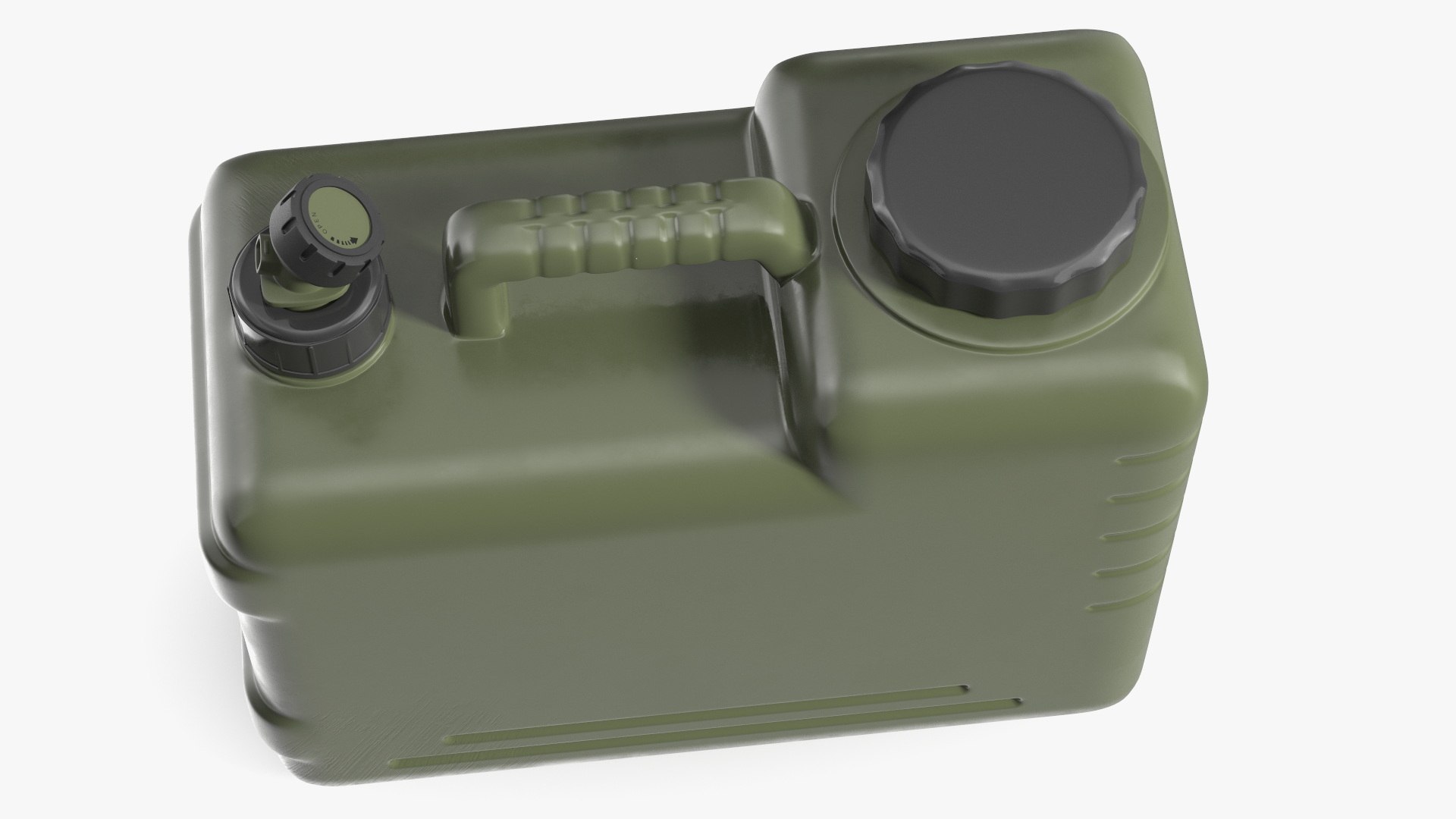Military Style Water Canister Green 3D Model - TurboSquid 2413188