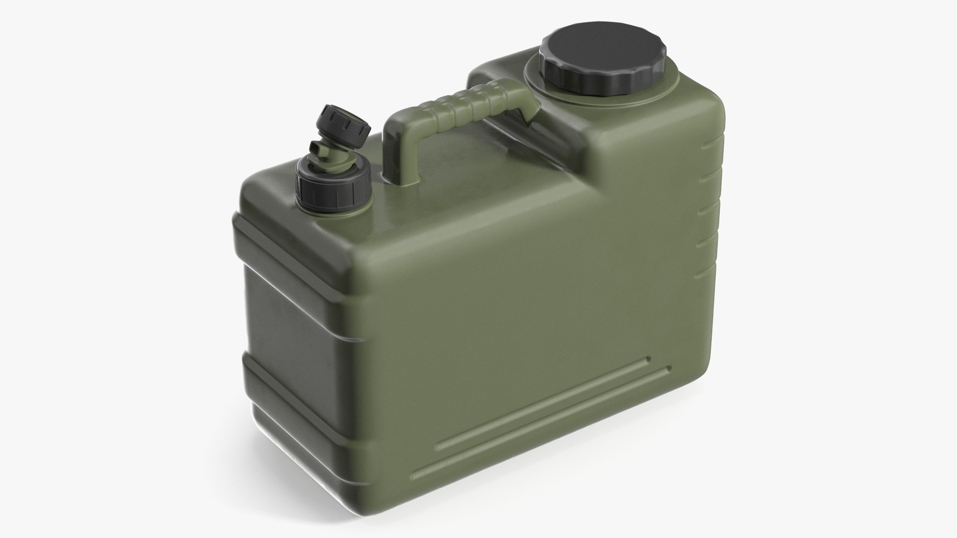 Military Style Water Canister Green 3D Model - TurboSquid 2413188