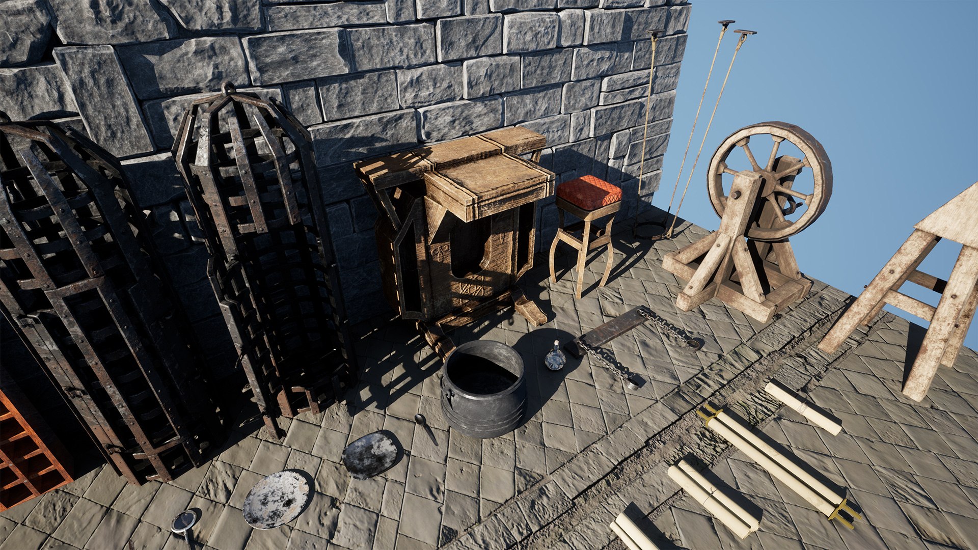 Medieval Engineer Props 35 Props 3D Model - TurboSquid 1983762