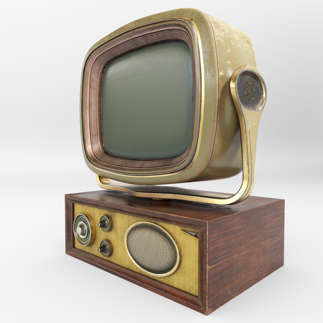 3D Model Retro Vintage Tv - TurboSquid 1309898