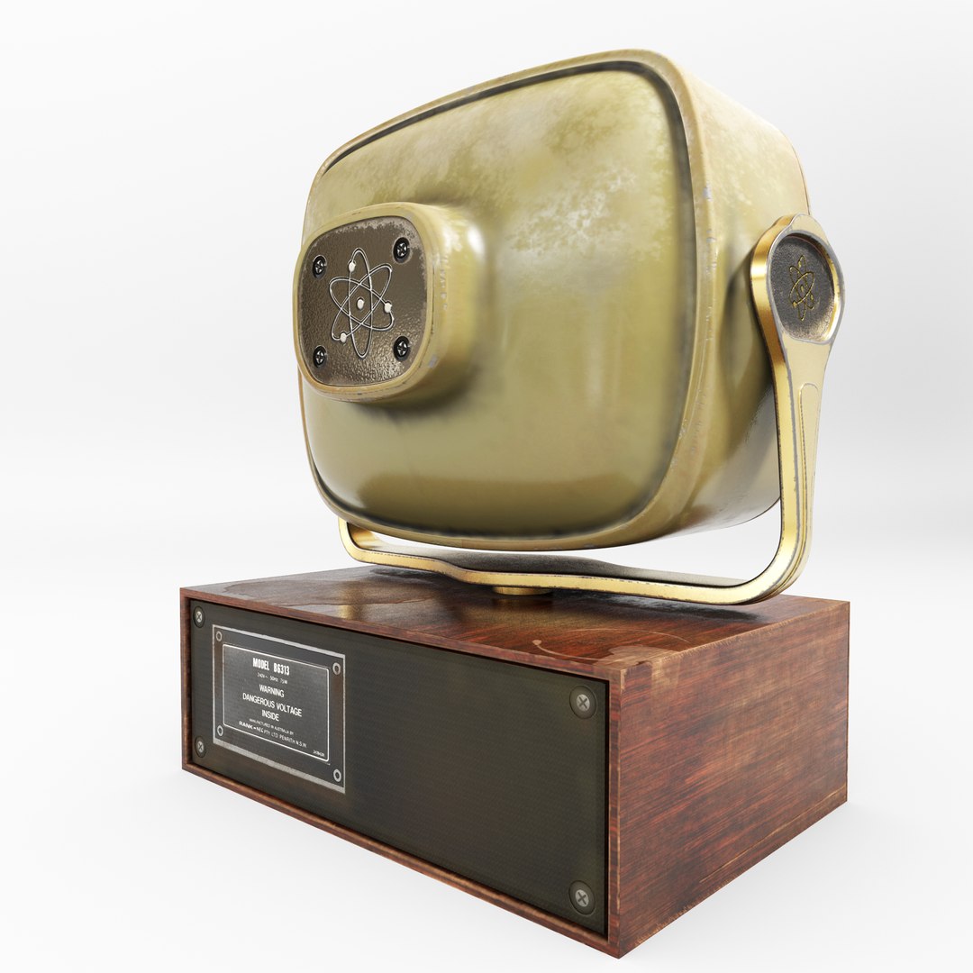 3D Model Retro Vintage Tv - TurboSquid 1309898