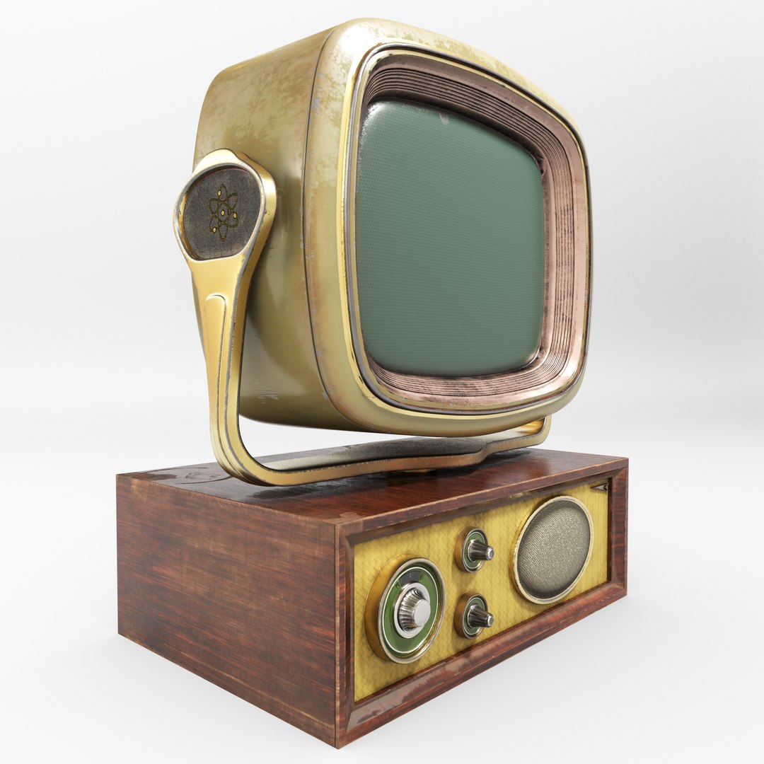 3D Model Retro Vintage Tv - TurboSquid 1309898