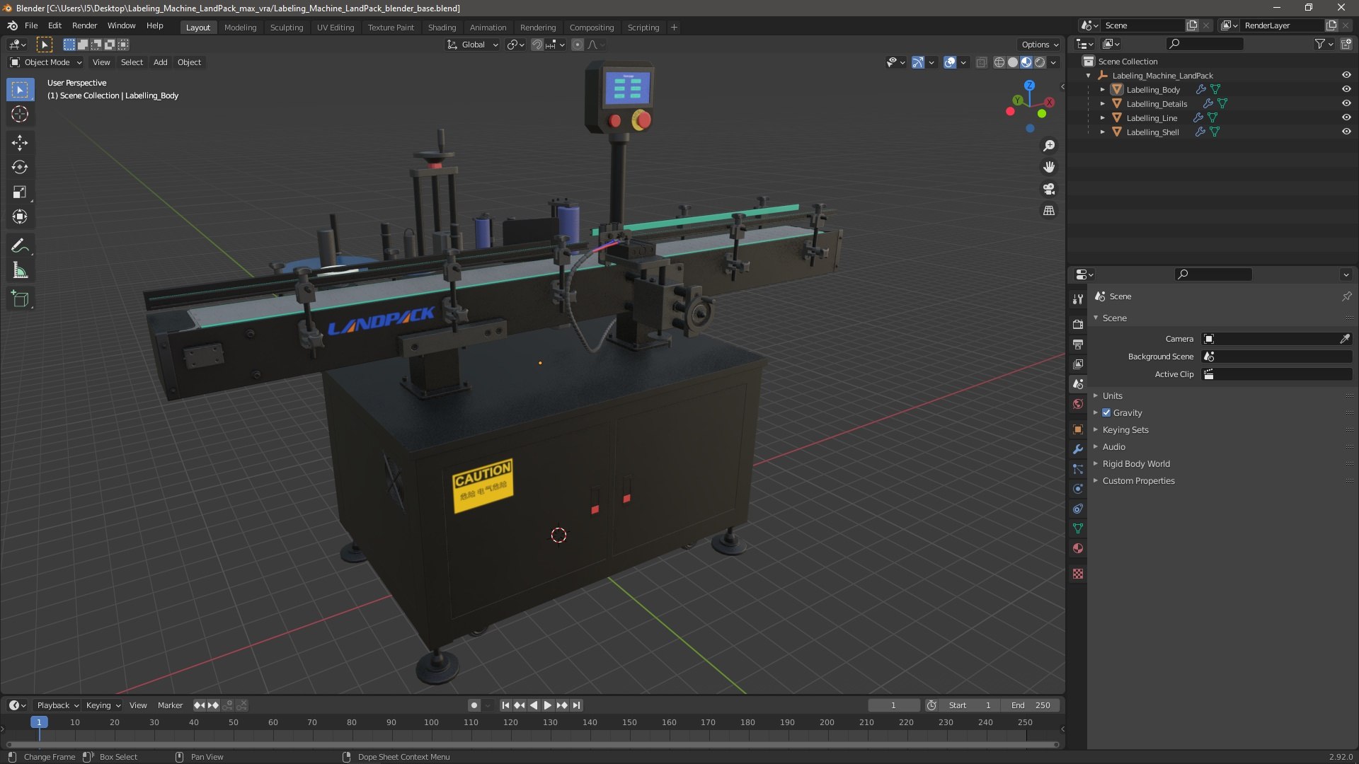 Labeling Machine LandPack 3D Model - TurboSquid 2256426