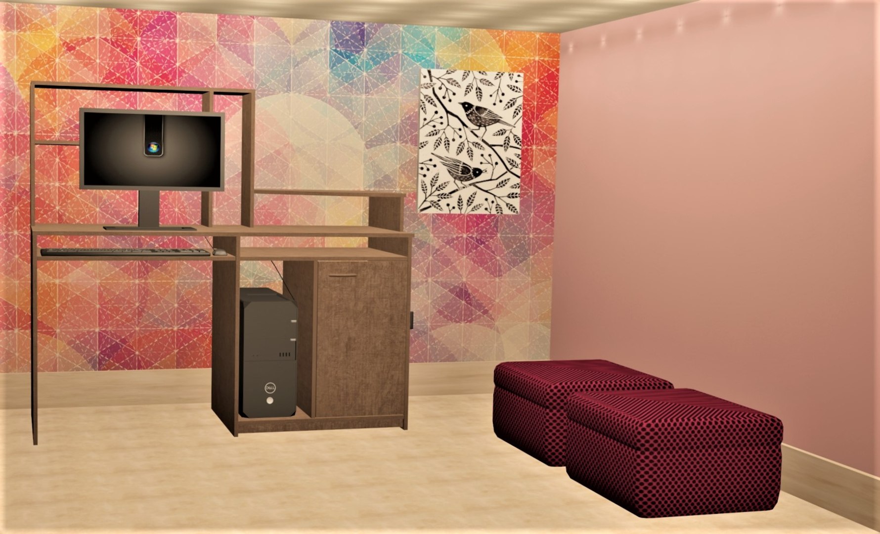 Computer Room 3D Model - TurboSquid 1295451