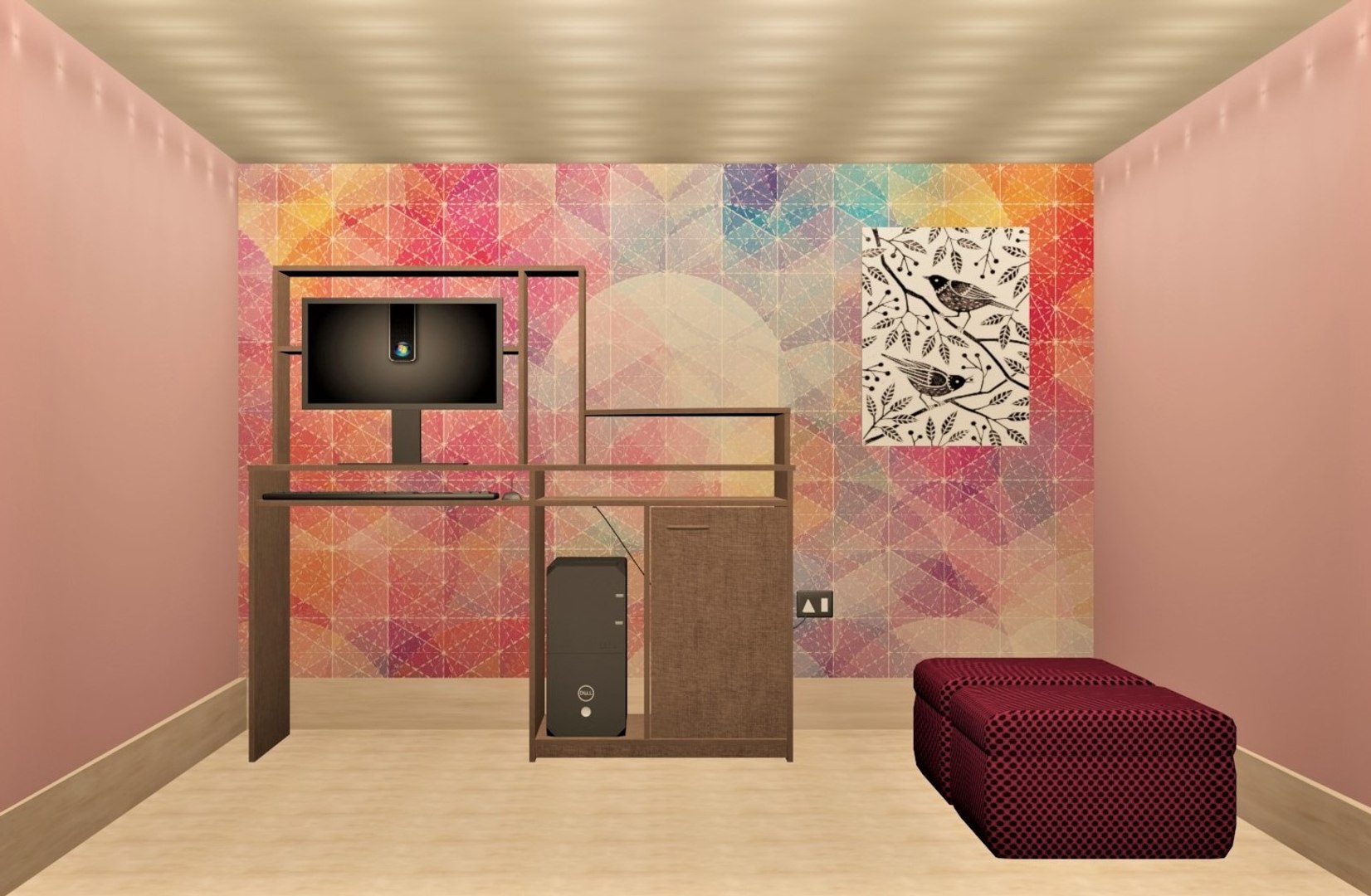 Computer Room 3D Model - TurboSquid 1295451
