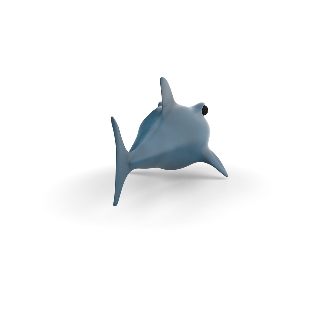 Cartoon Shark Rigged 3d Dxf