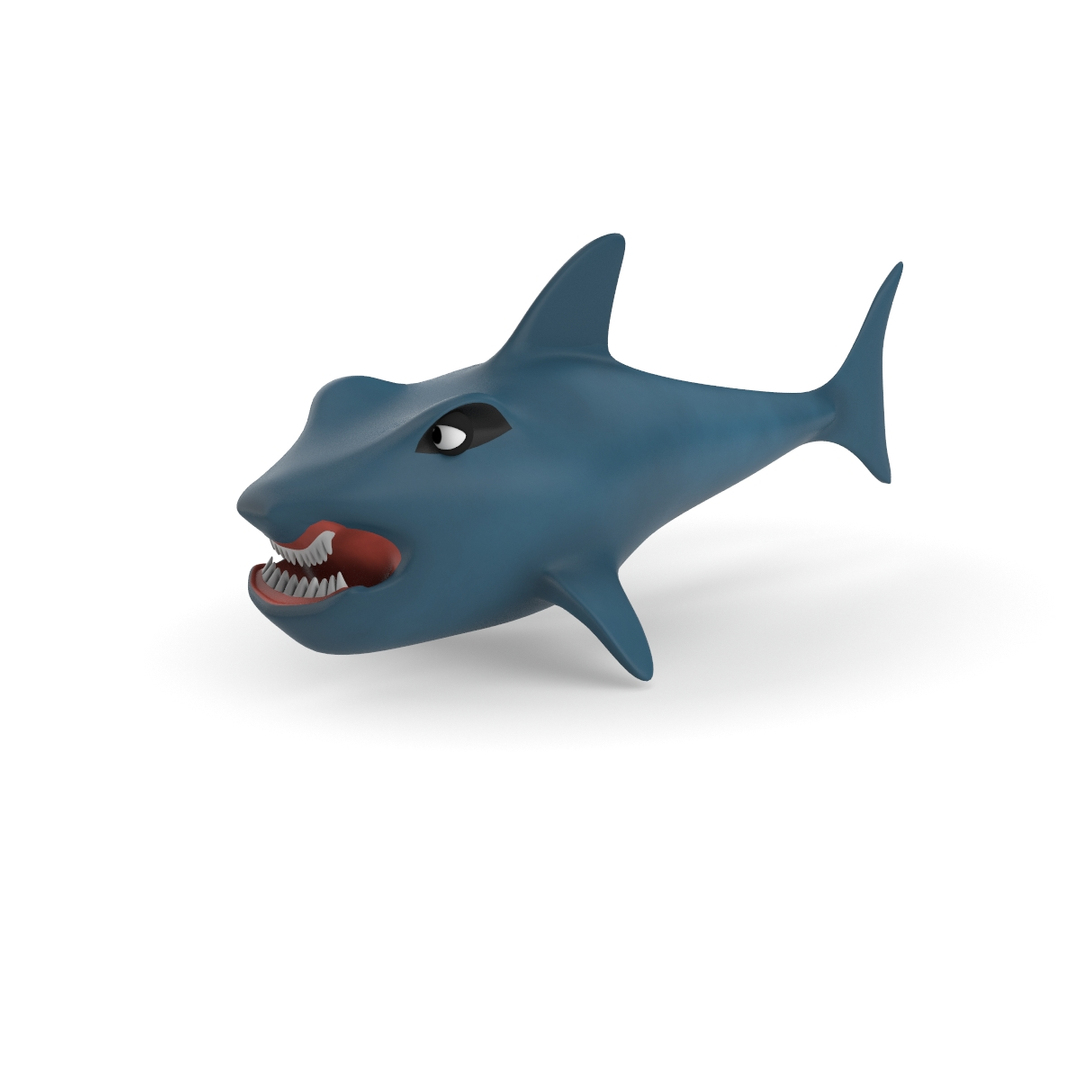 Cartoon Shark Rigged 3d Dxf