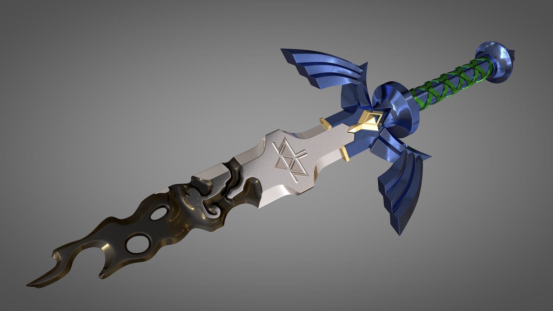 3D Decayed Master Sword - Tears Of The Kingdom Model - TurboSquid 2089686