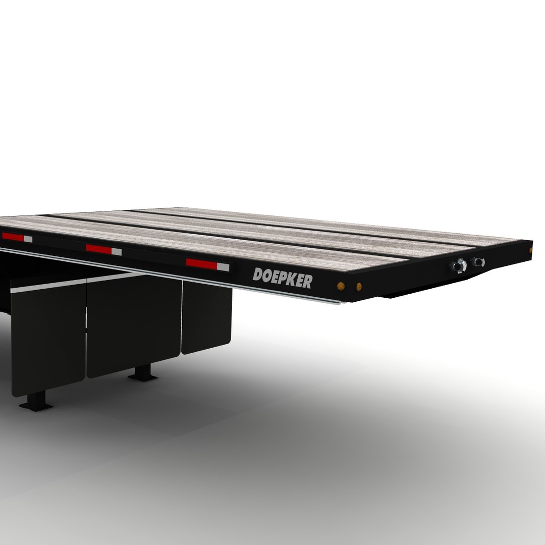 3d Trailer Doepker Dropdeck Model