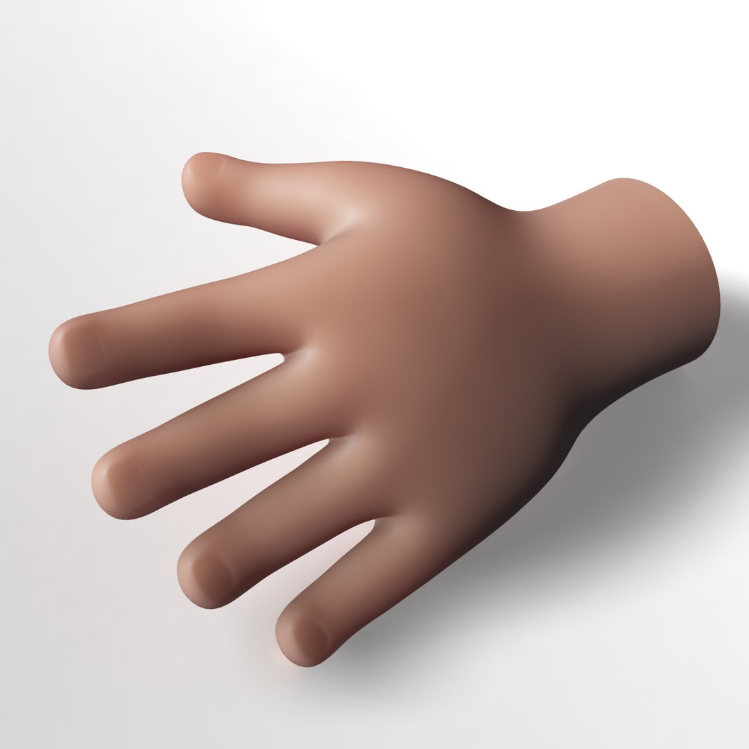 Obj Cartoon Hand V01