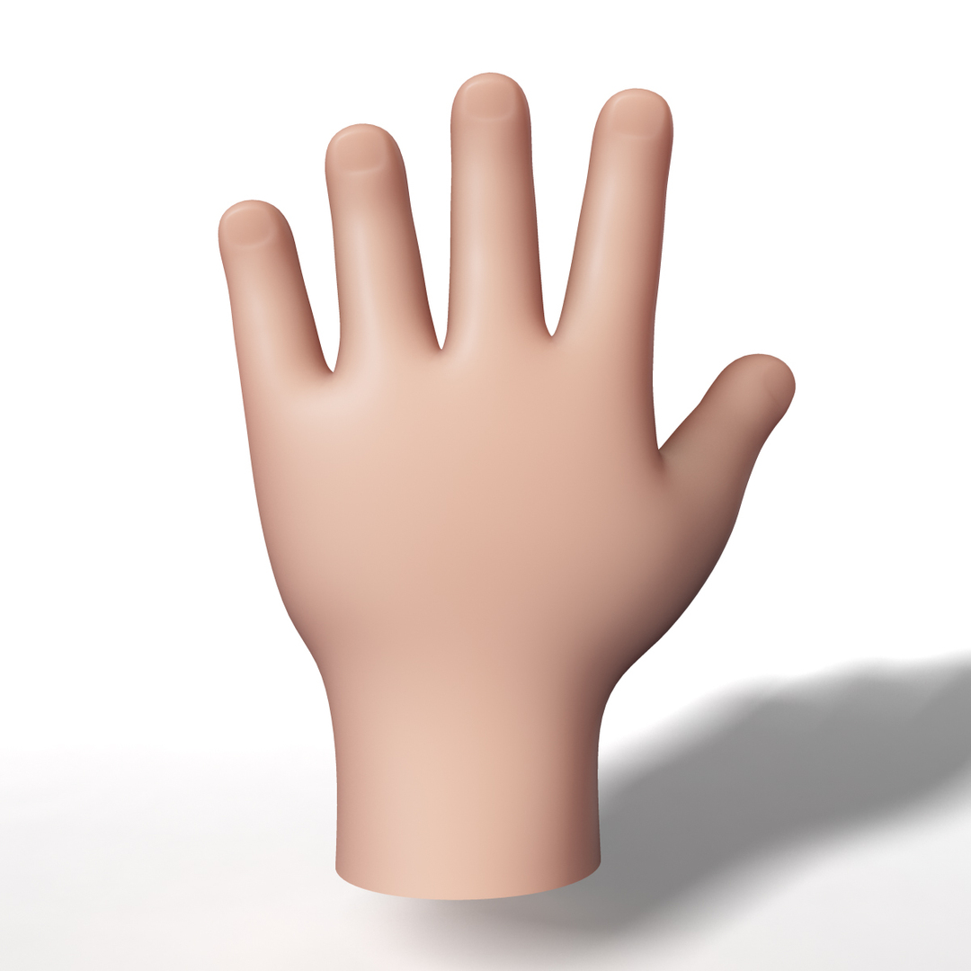 Obj Cartoon Hand V01