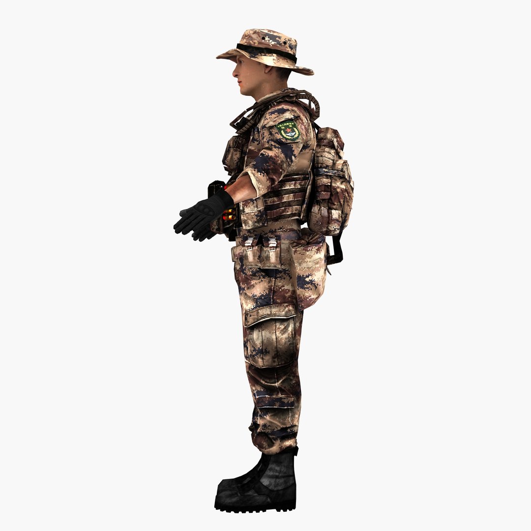 3D Pla Chinese Soldier Model - TurboSquid 1668815
