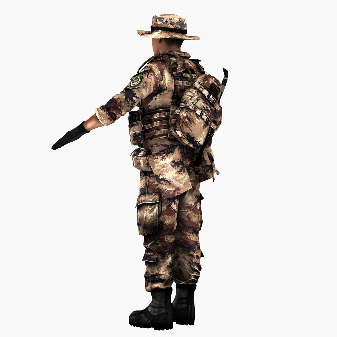 3D Pla Chinese Soldier Model - TurboSquid 1668815