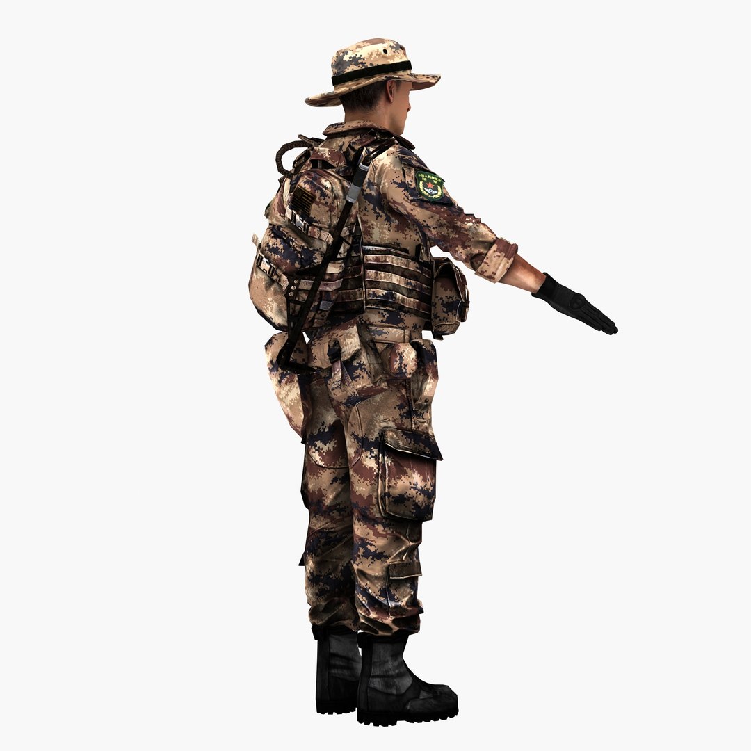 3D Pla Chinese Soldier Model - TurboSquid 1668815