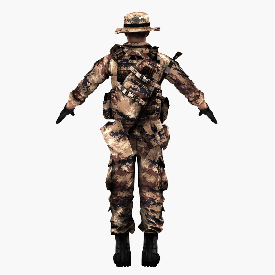 3D Pla Chinese Soldier Model - TurboSquid 1668815