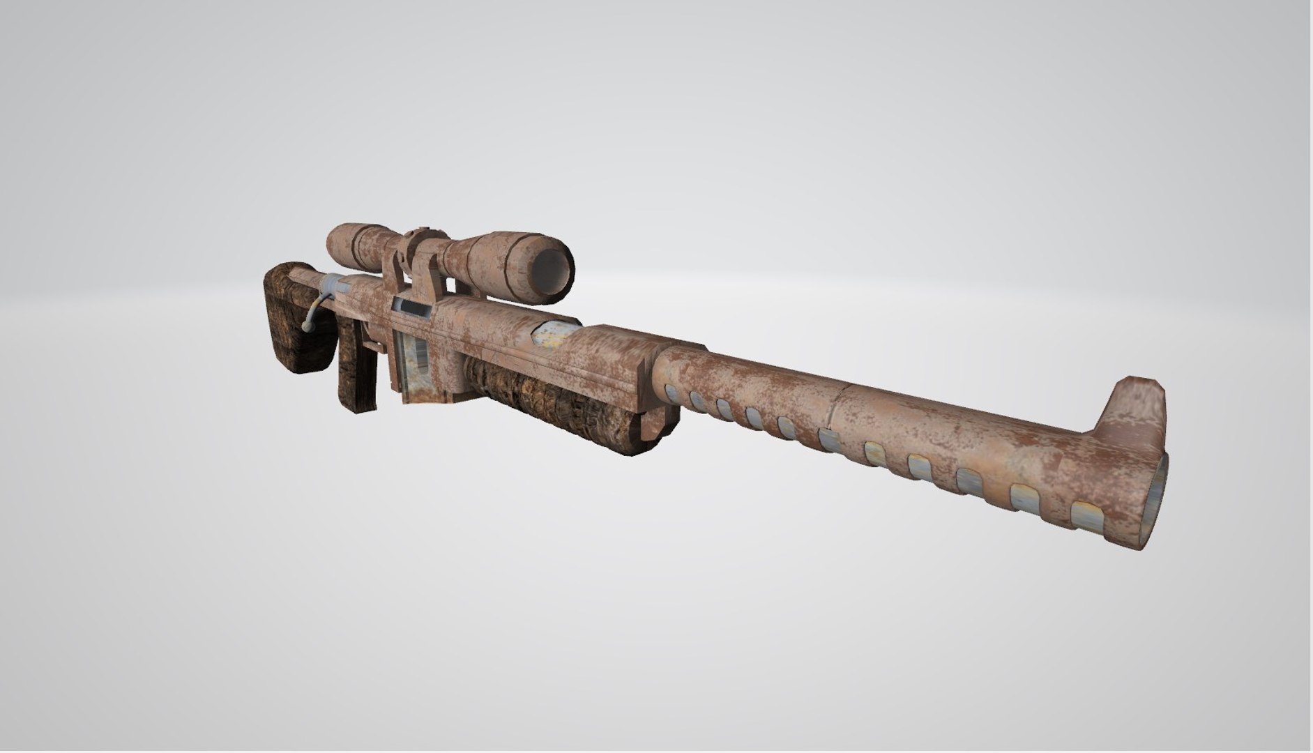 3D Rifle Weapons Fallout Model - TurboSquid 1535244