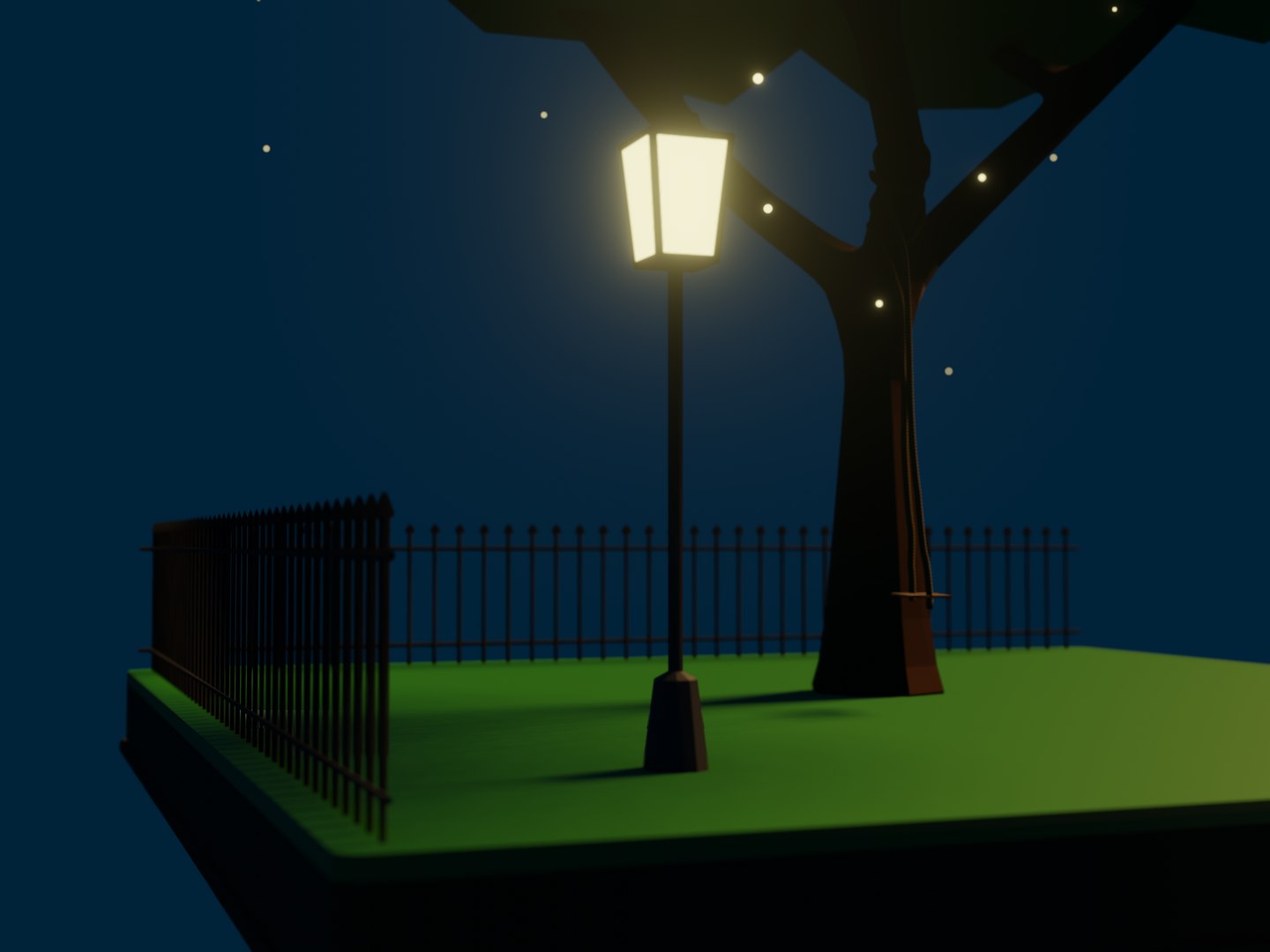 Low Poly Park Scene 3D Model - TurboSquid 1805987