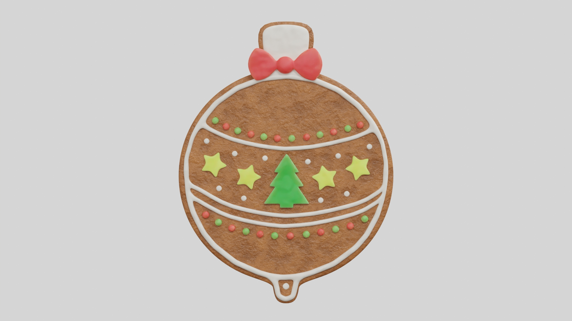 3D Gingerbread Christmas Cookie 13 - TurboSquid 2220181