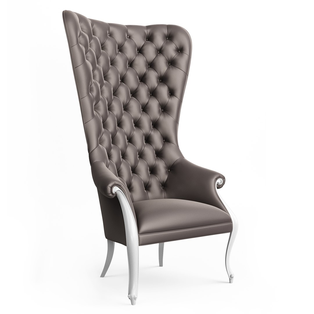 3D High-back Chair Christopher Model - TurboSquid 1338777