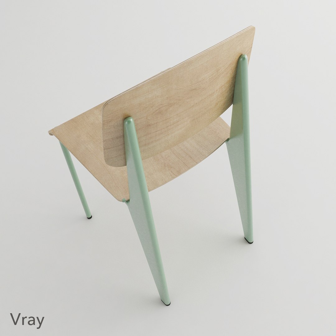 3d Model Prouve Standard Chair Design