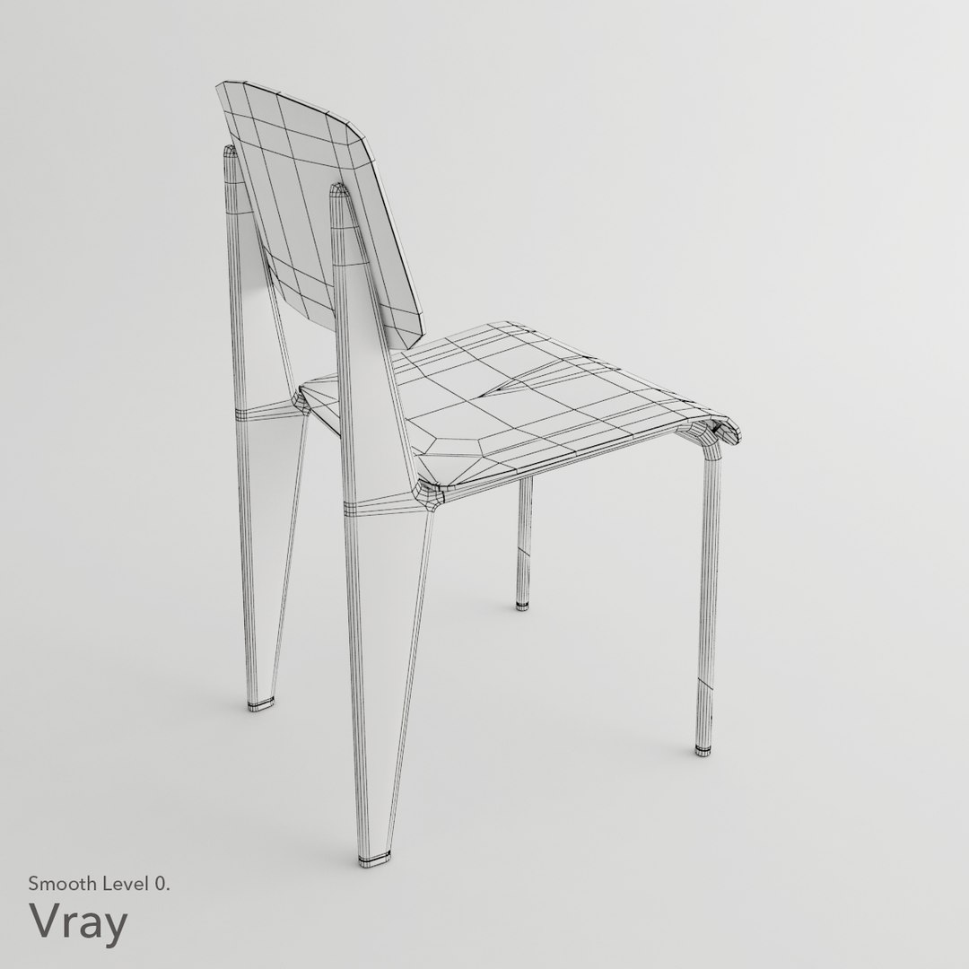 3d Model Prouve Standard Chair Design
