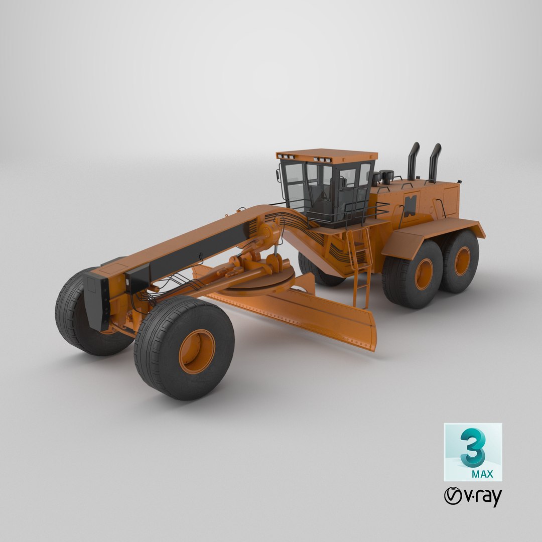3D Generic Motor Grader - TurboSquid 2234684