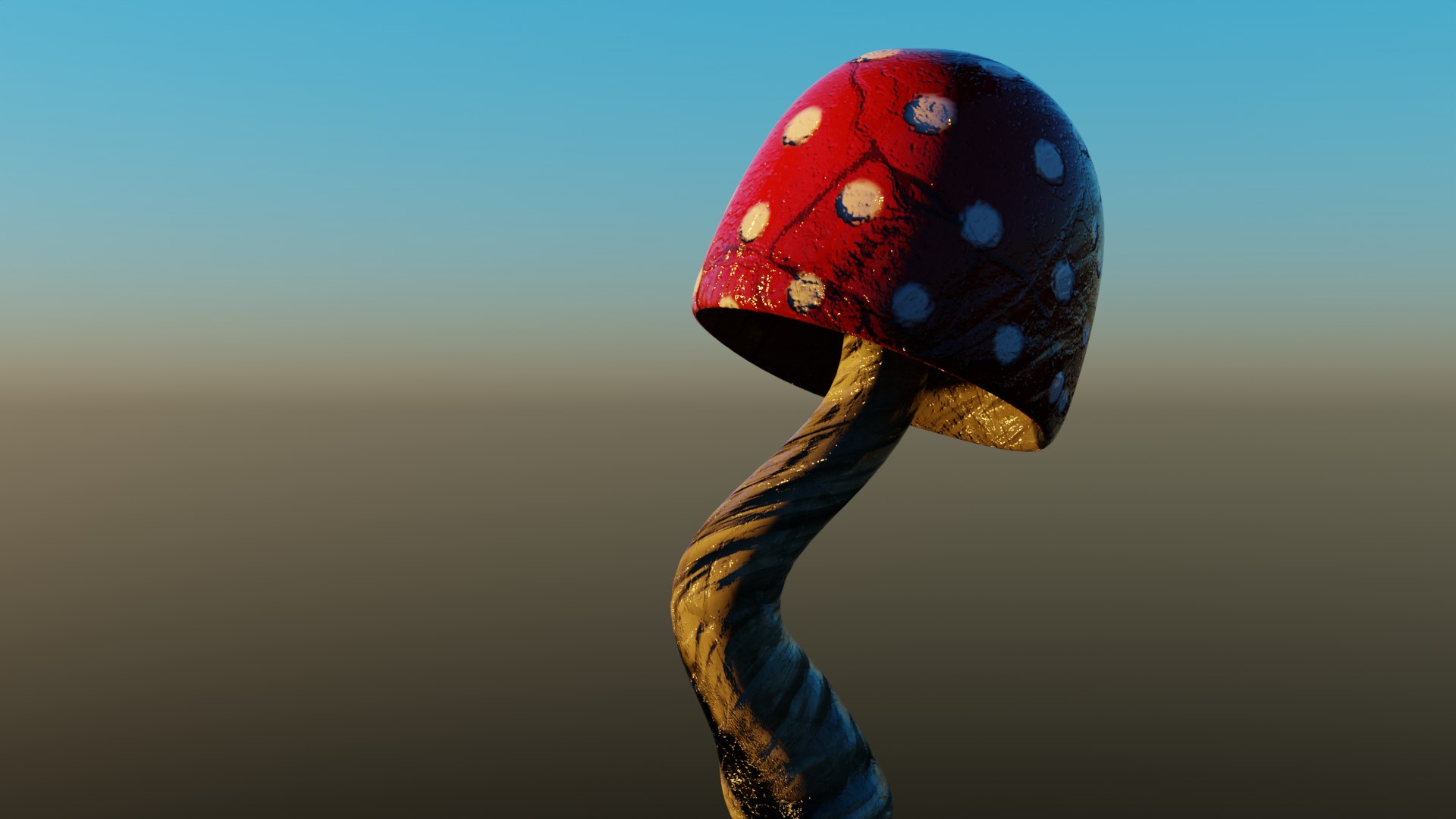 3D GiantMushrooms Dreamcore Style Model - TurboSquid 1924748