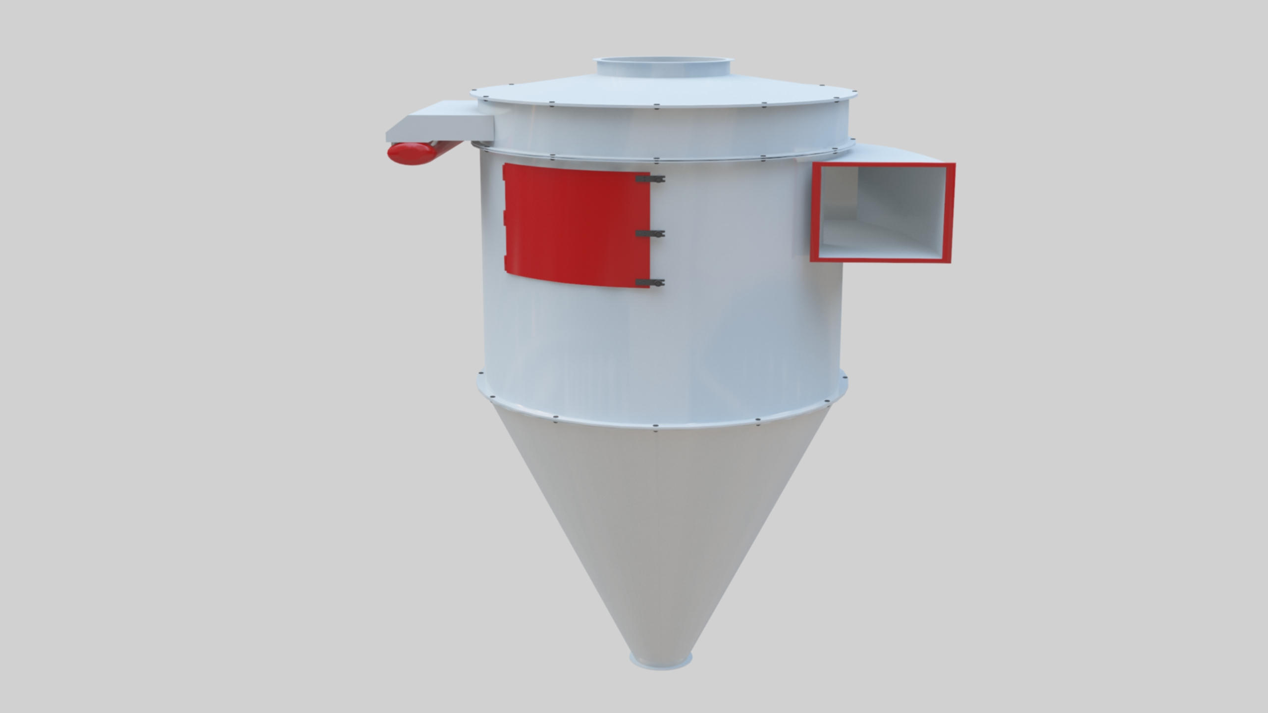 Dust Cyclone - Wheat Grain Flour Milling Machine 3D model - TurboSquid ...