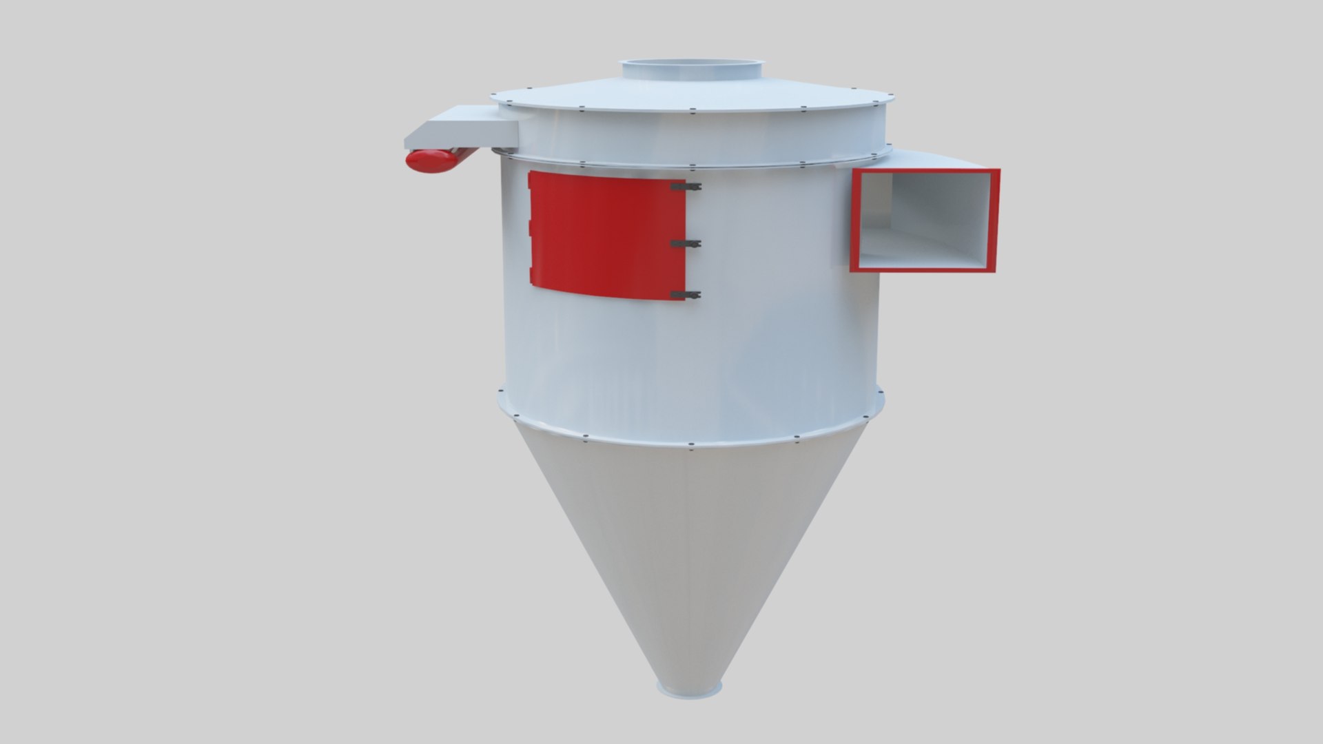 Dust Cyclone - Wheat Grain Flour Milling Machine 3D Model - TurboSquid ...