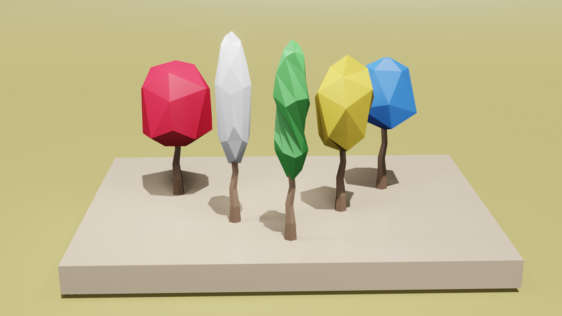 Cartoon Tree 3D Model - TurboSquid 1681098