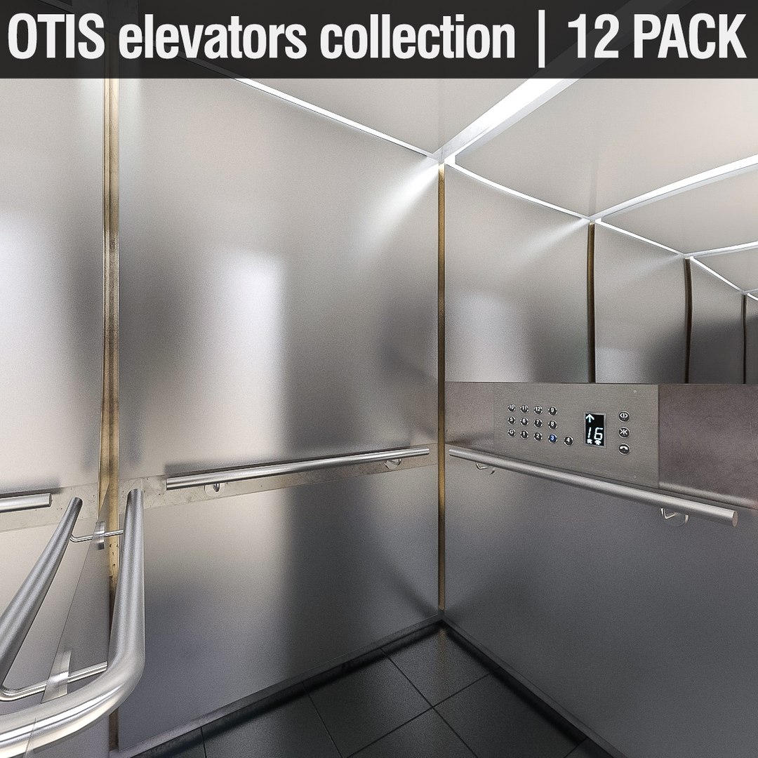 3D OTIS Elevators Collection - 12 Pack - TurboSquid 1751387