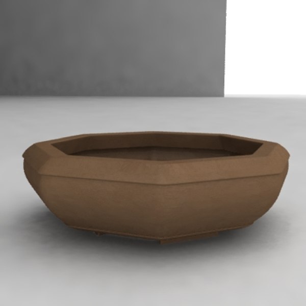 bonsai pot 3d dxf