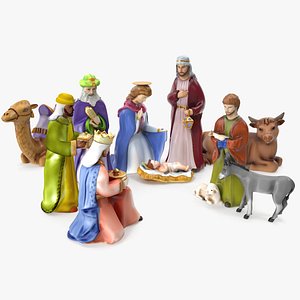 Nativity Set 3D Models for Download | TurboSquid