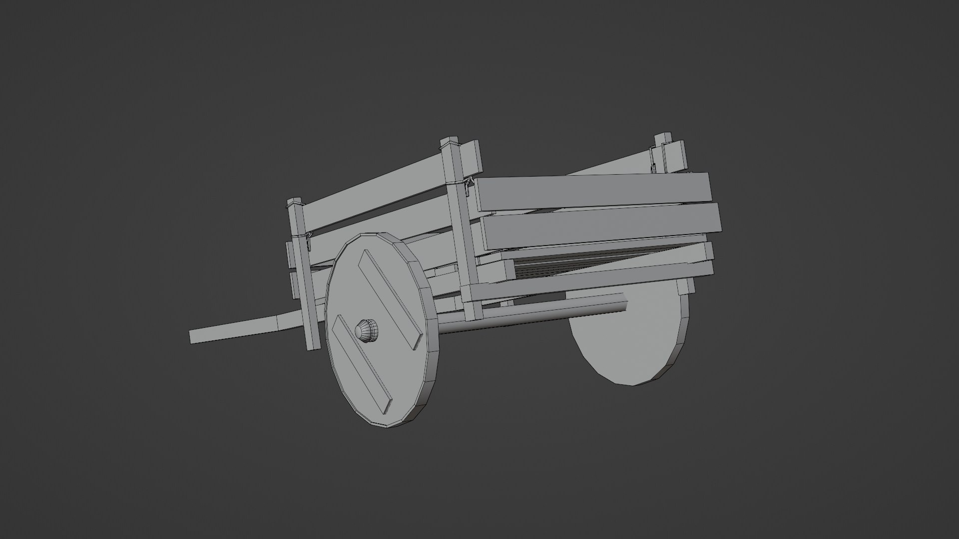 3D Medieval Hand Cart Model - TurboSquid 2241429