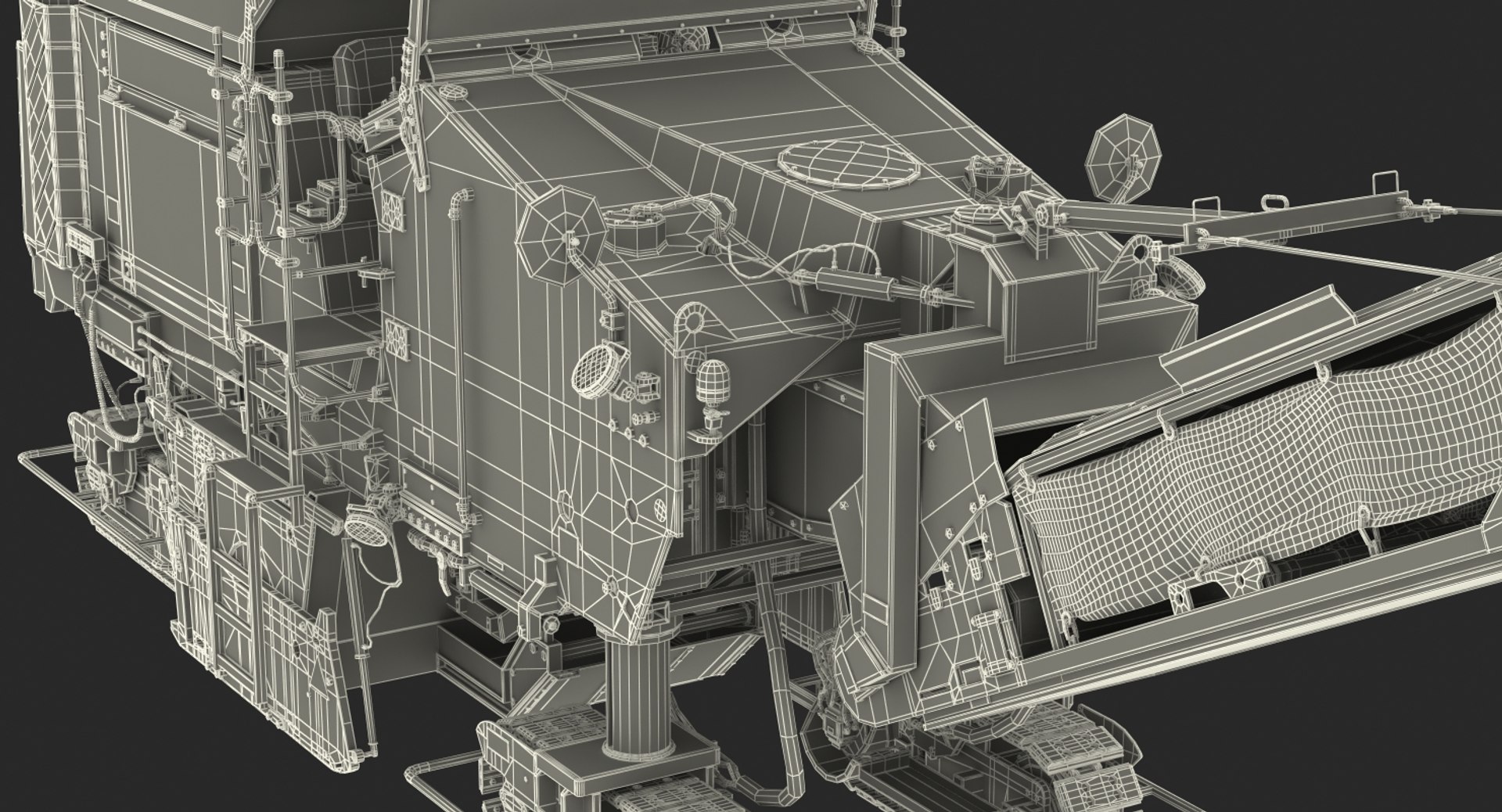 3D asphalt milling machine generic - TurboSquid 1376644