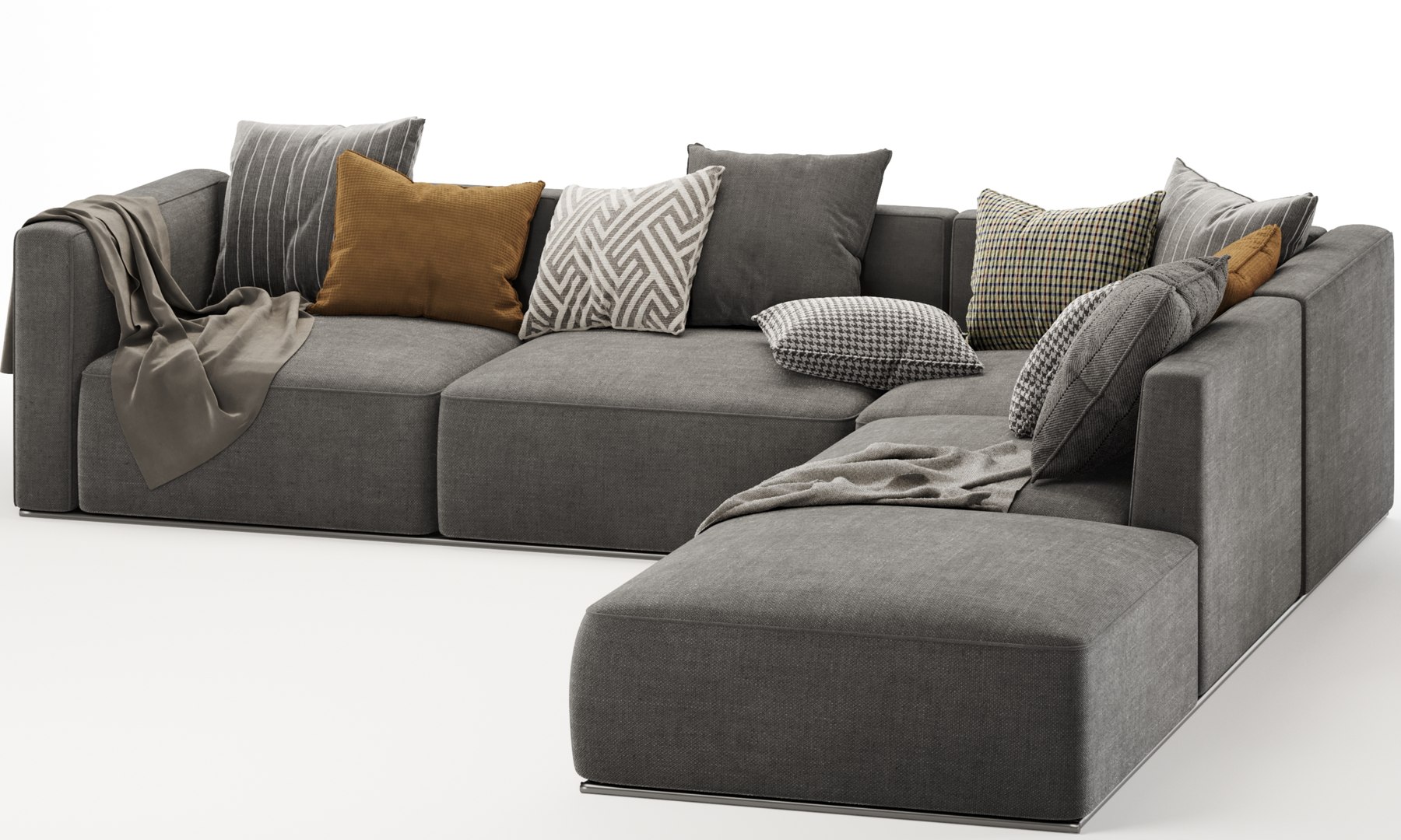 Shangai Modular Sectional Sofa By Poliform 3D Model - TurboSquid 2253023