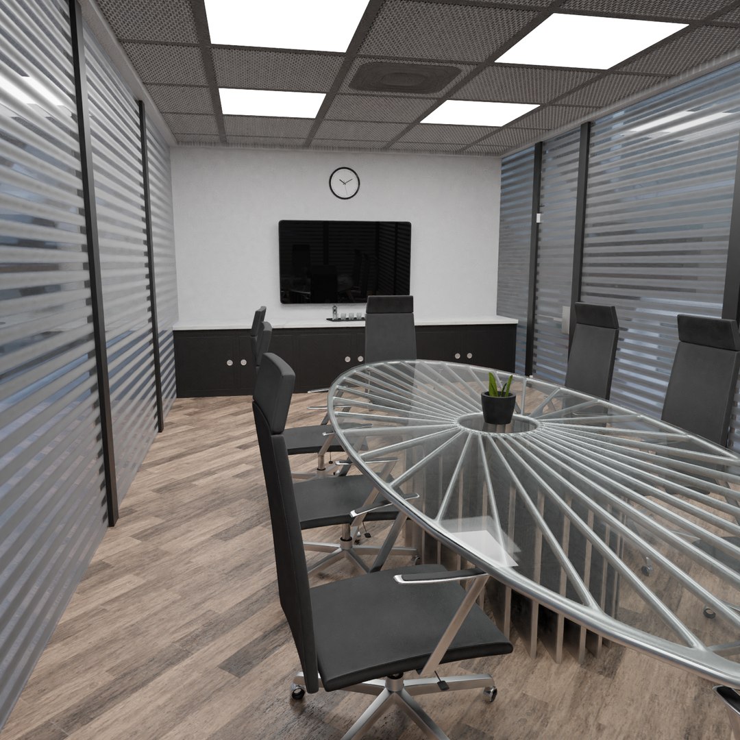 3D Photorealistic Conference Room Scene - TurboSquid 1662128
