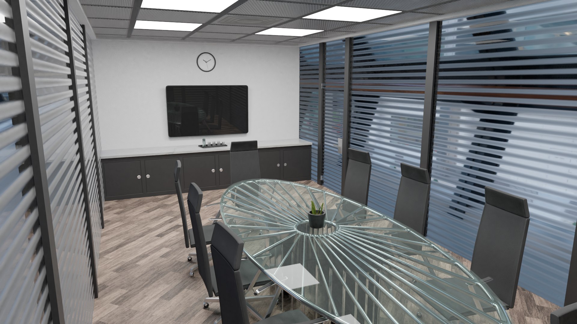 3D Photorealistic Conference Room Scene - TurboSquid 1662128
