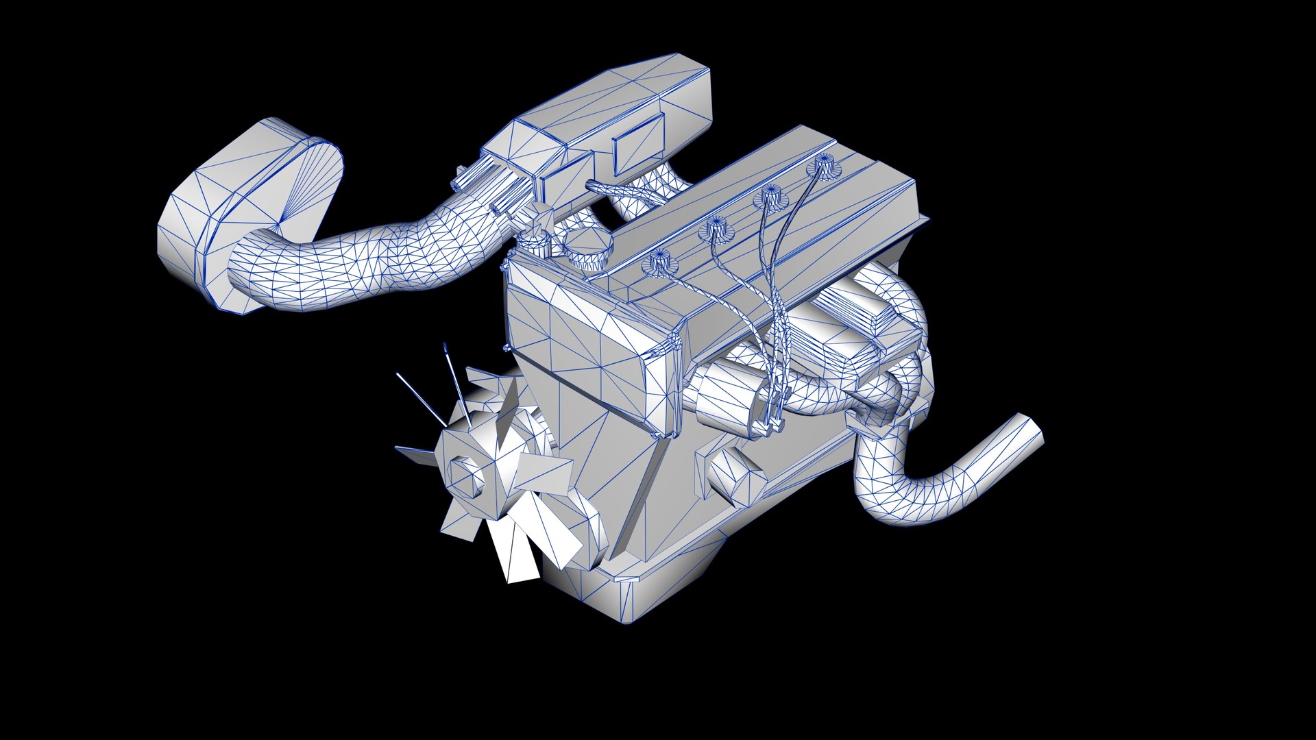 4AGE Toyota Inline 4 Engine Model - TurboSquid 2337082