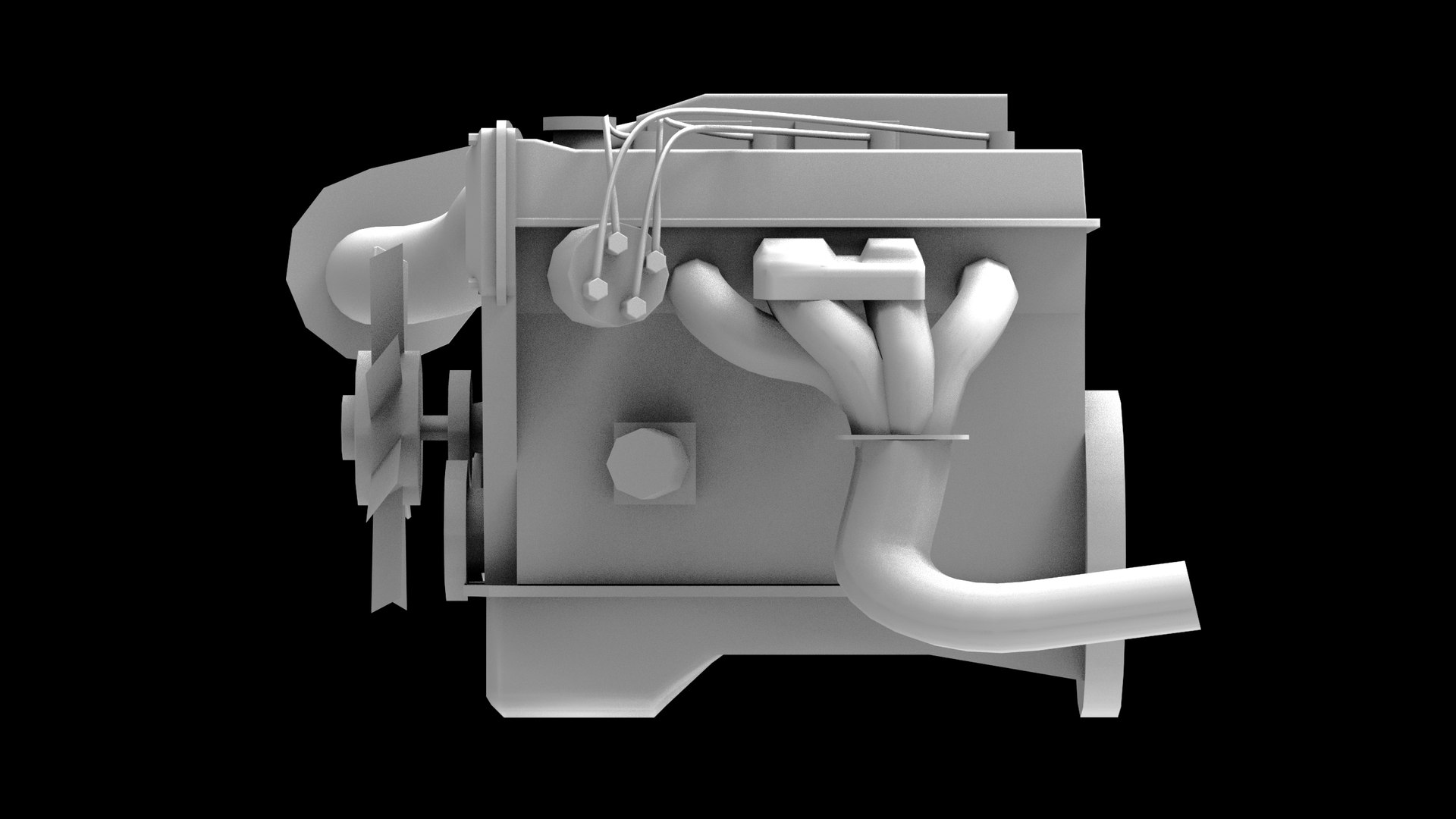 4AGE Toyota Inline 4 Engine Model - TurboSquid 2337082