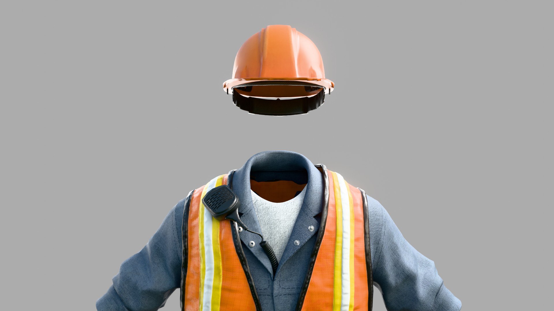 Construction Foreman Outfit Model - TurboSquid 2383995