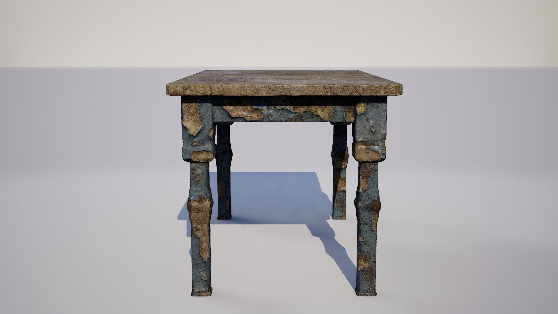 Old Table 3D Model - TurboSquid 2207436