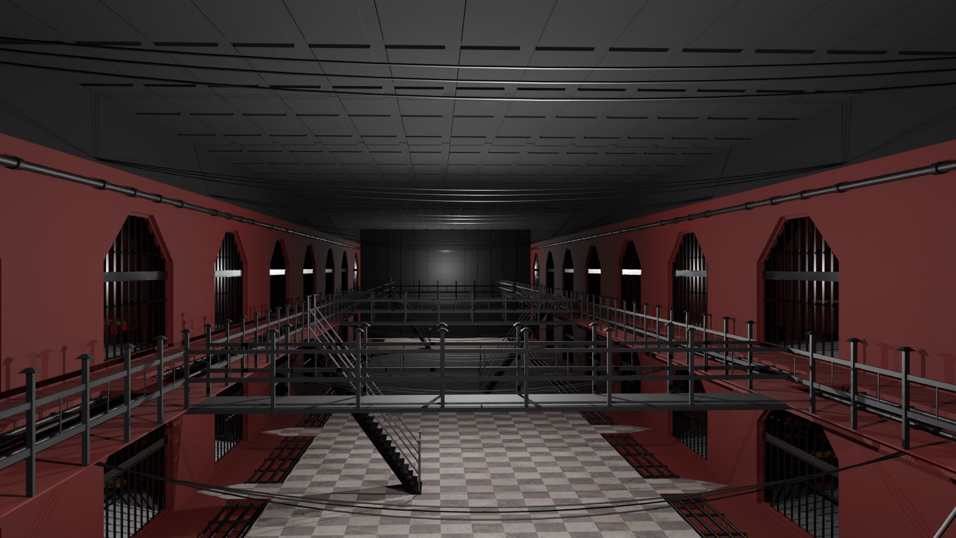 Prison Interior Model - TurboSquid 2157310