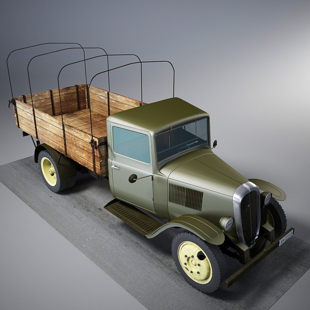 3d Model Citroen 23r Cargo Truck